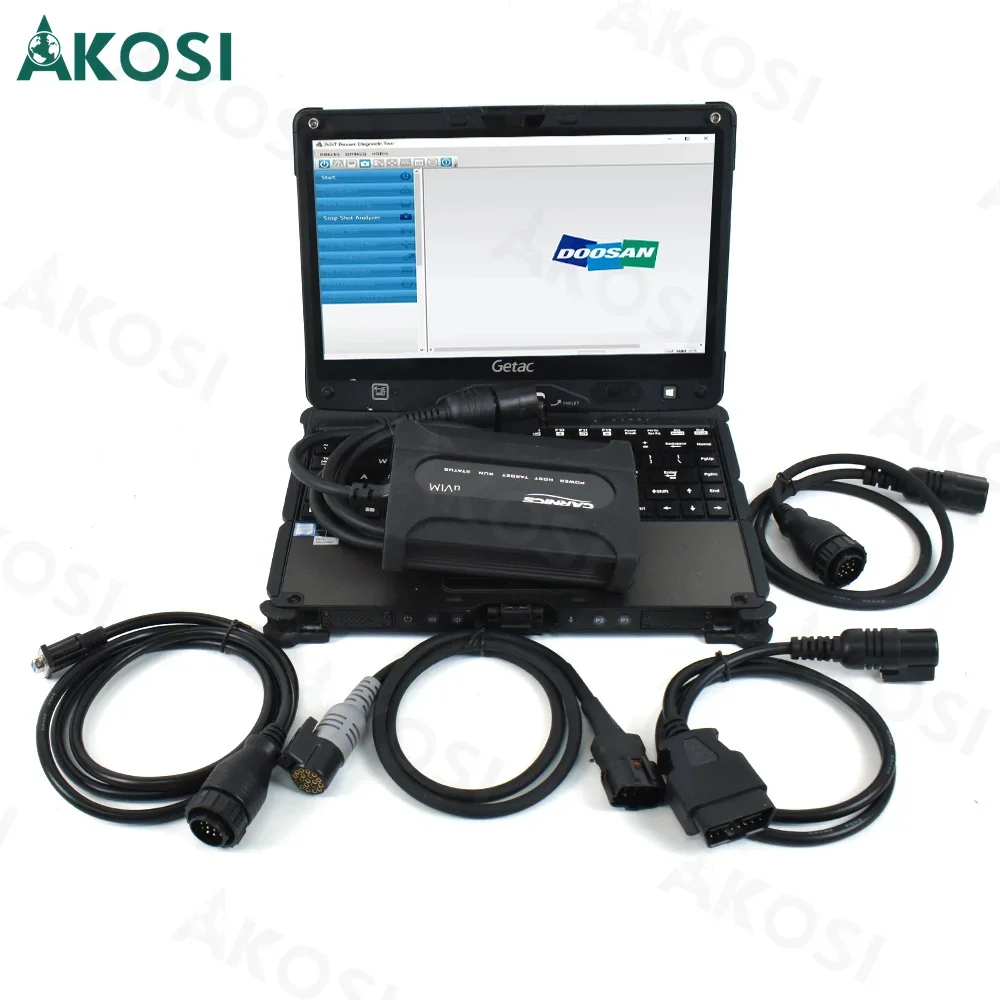 Getac V110 laptop+For Doosan uVIM Diagnostic Tool Excavator Forklift ...