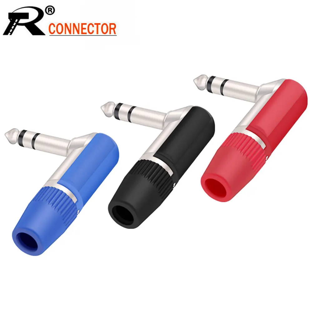 10pcs-lot-Super-Plug-6-35mm-Right-Angle-3-Pole-Stereo-Male-Plug ...