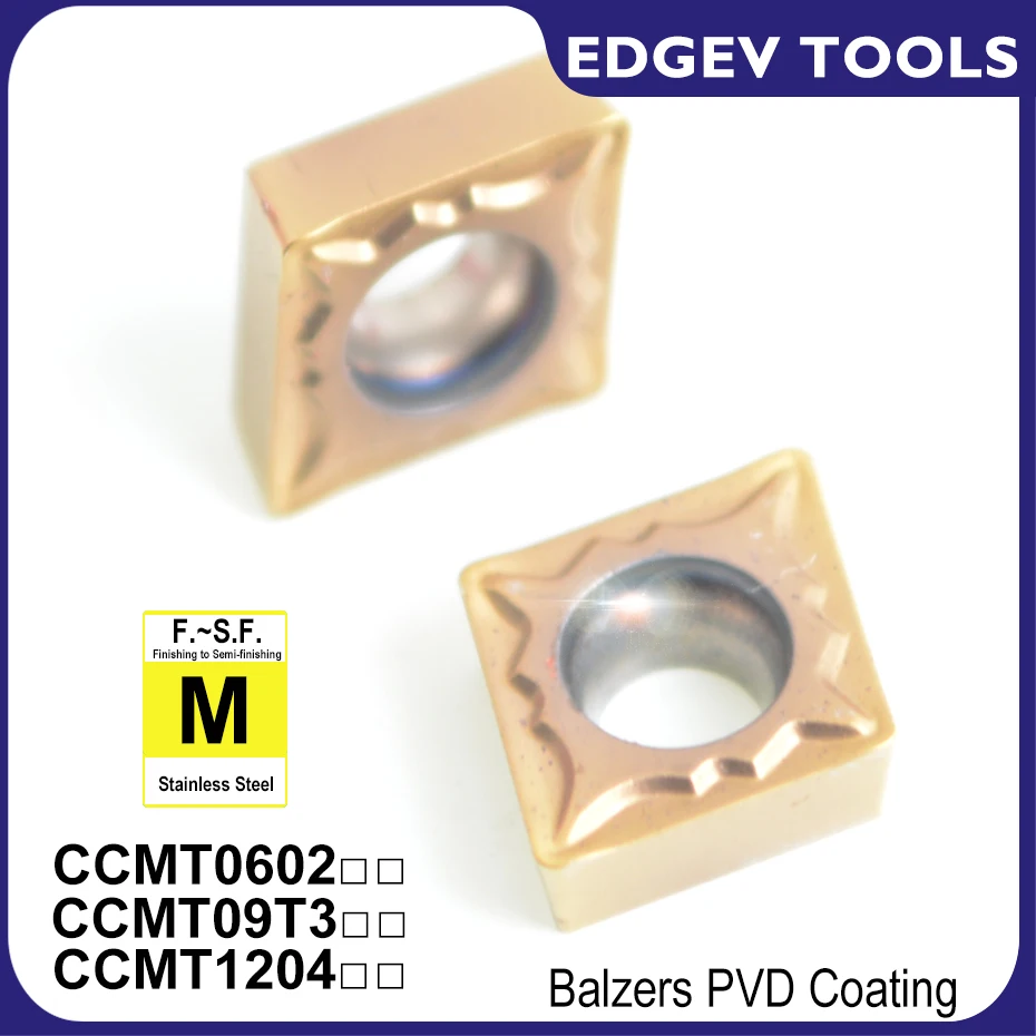 10Pcs Carbide Inserts CCMT060202 CCMT060204 CCMT09T302 CCMT09T304 ...