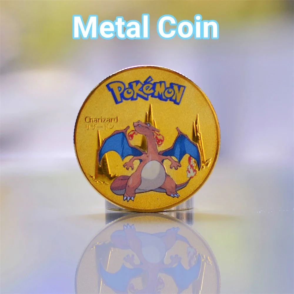 Pokemon-Coine-Metal-Pok-mon-Coins-Gold-Charizard-Vmax-Anime ...
