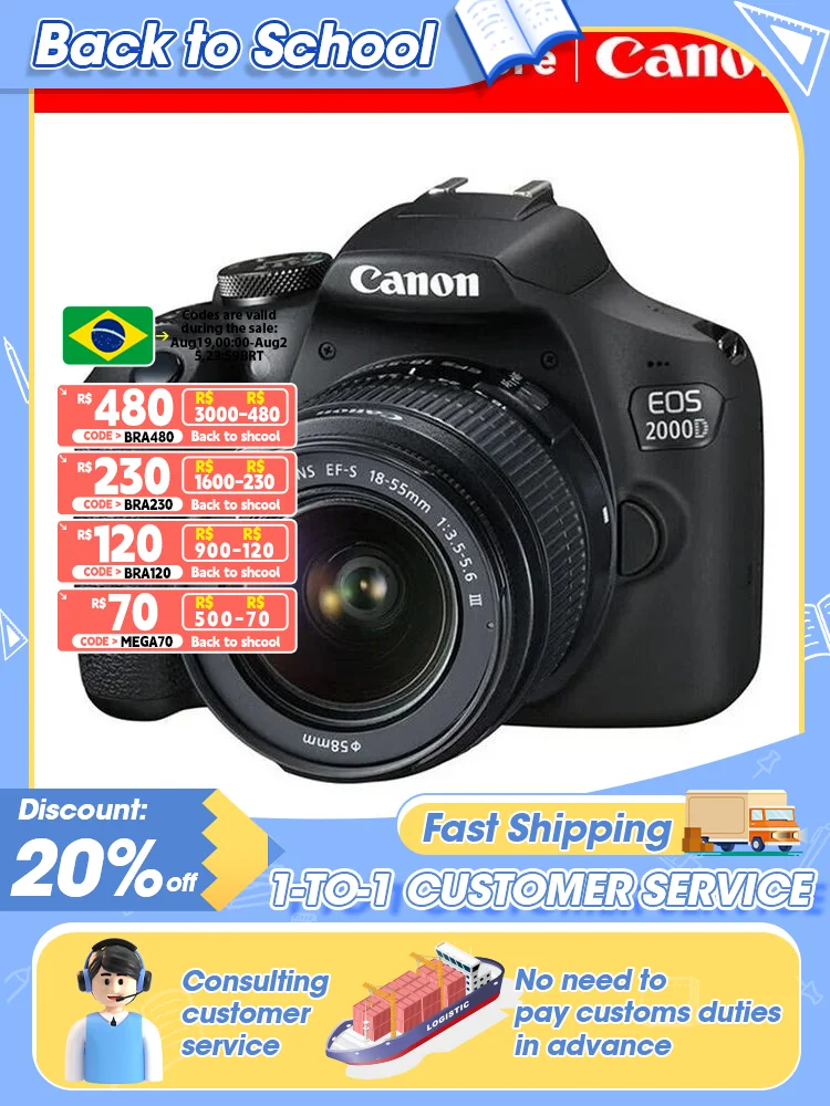Canon-EOS-2000D-APS-C-Entry-level-DSLR-Digital-Camera-With-18-55-MM-F3 ...