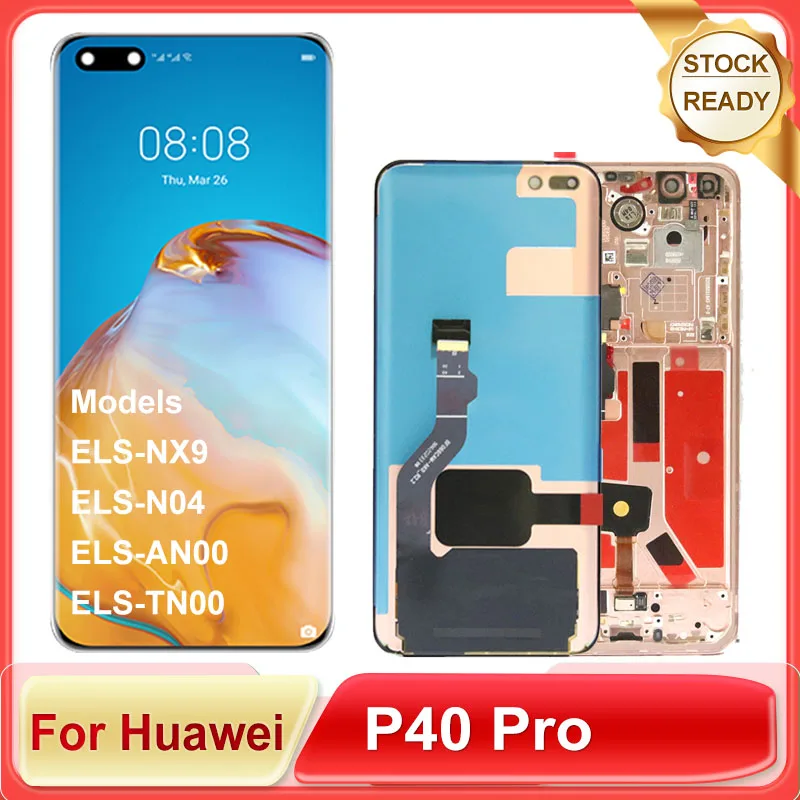 Original-6-58-OLED-For-Huawei-P40-Pro-LCD-Display-Touch-Screen-Digitizer-Assembly-Replacement ...