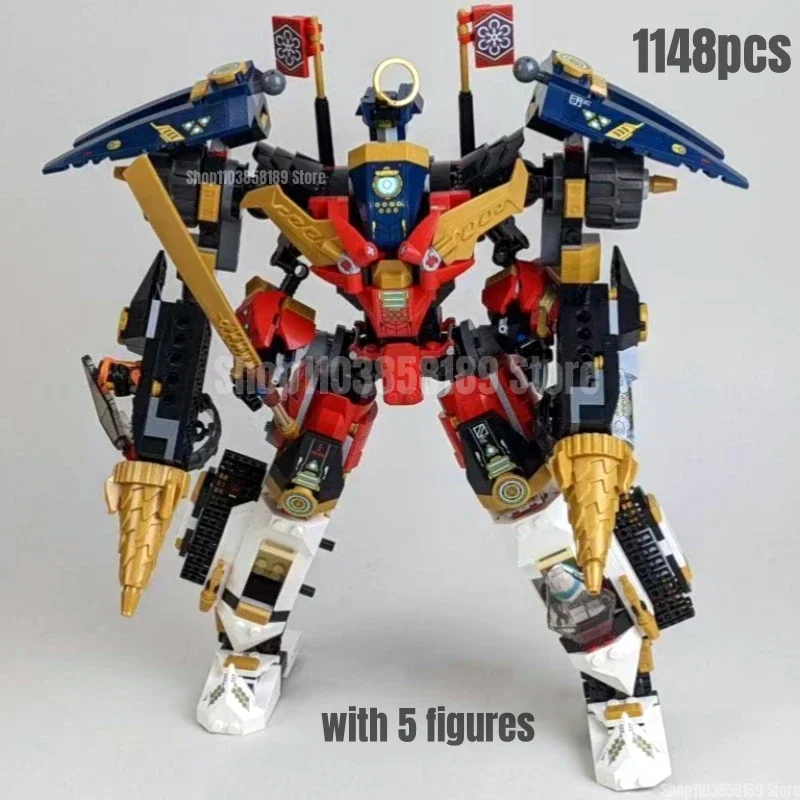 Ultra Combo Mech Building Blocks 4in1 Aircraft Tank Robot Mecha 1148pcs ...