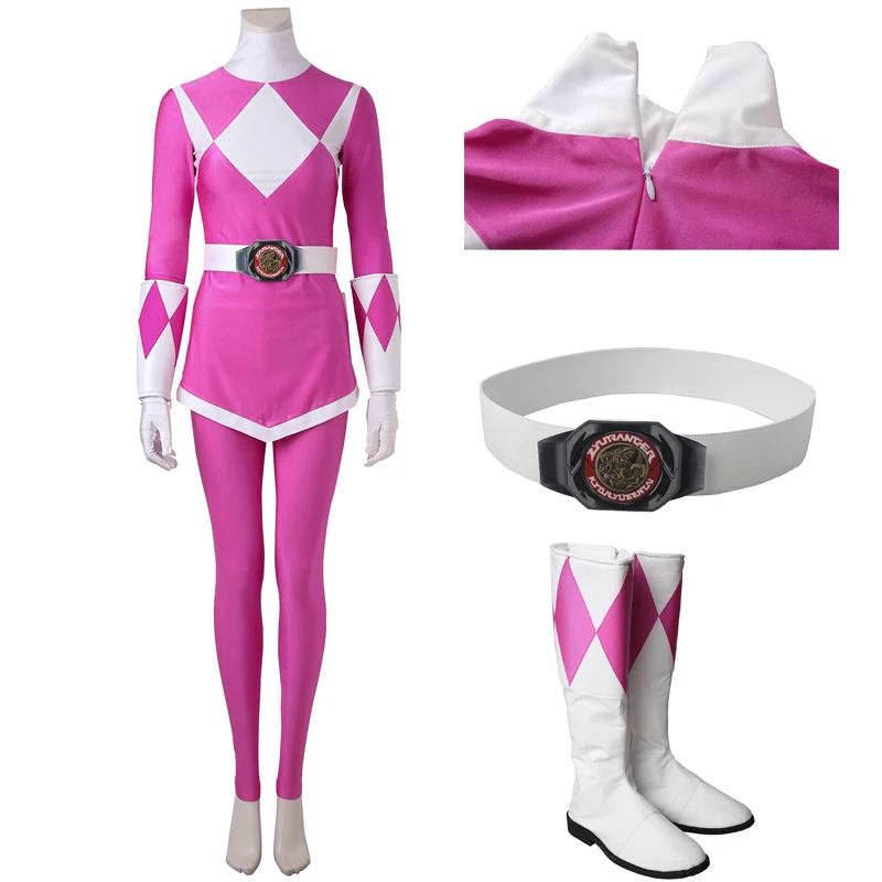 Adult-Ptera-Ranger-Superhero-Cosplay-Costume-Mei-Zyuranger-Pink-Outfit ...