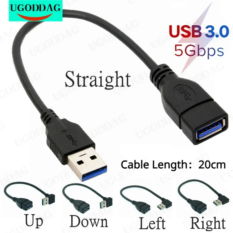 USB-Extension-Cable-USB-3-0-Male-To-Female-Right-Angle-90-Degree-USB ...
