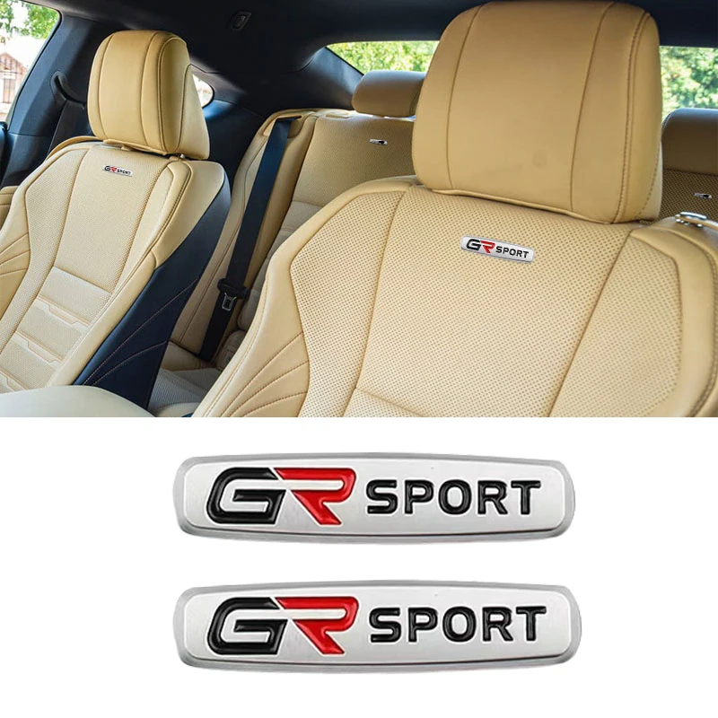 3D Metal GR Sport Logo Nameplate Badge Seat Sticker Sticker for Toyota ...