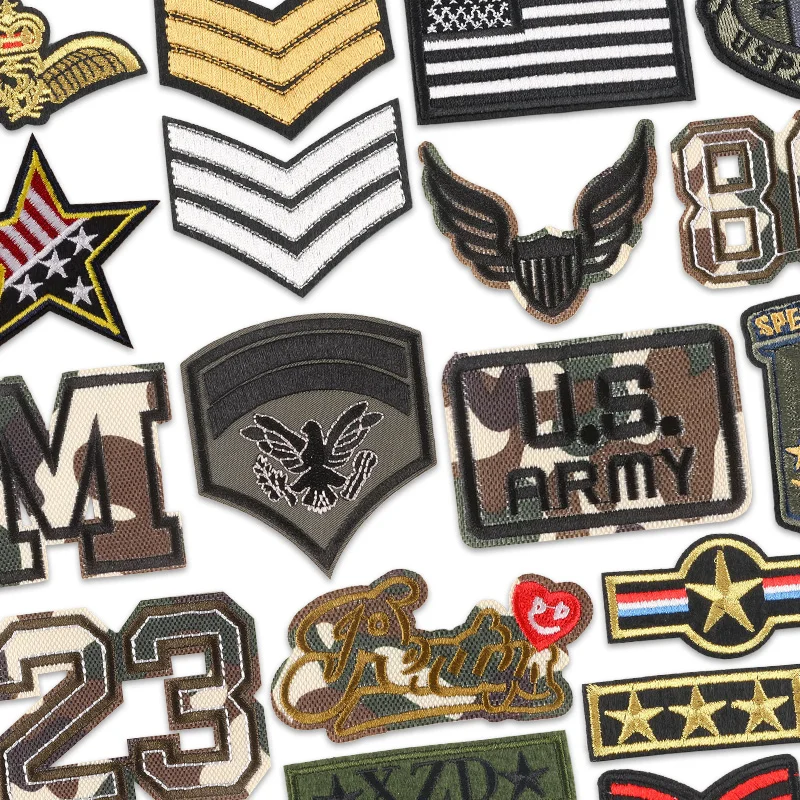 Tactical-Patch-Military-Embroidered-Iron-On-Badges-Army-Morale-American ...