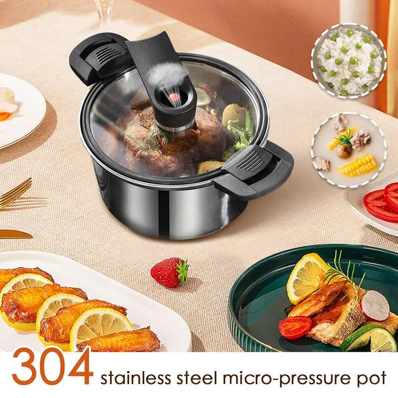 Cook Pressure Pot Home Cooking Pressure Pot Cookware Ergonomic Thick ...