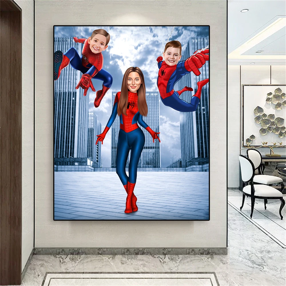 Framed Superhero Posters