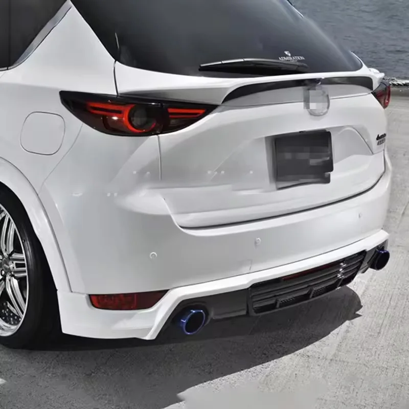 Black-Spoiler-Wing-Carbon-Fiber-For-2017-2020-Mazda-CX5-Splitter-Trunk ...