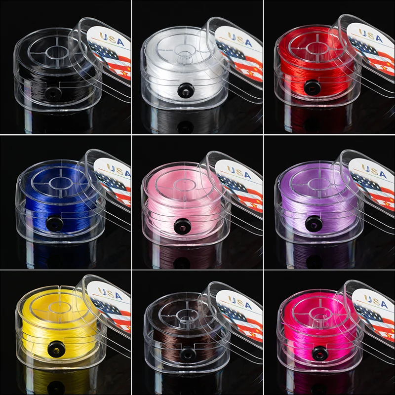 0.8mm Elastic Thread Cords Flat Crystal Line Nylon Rubber Stretchy Cord ...