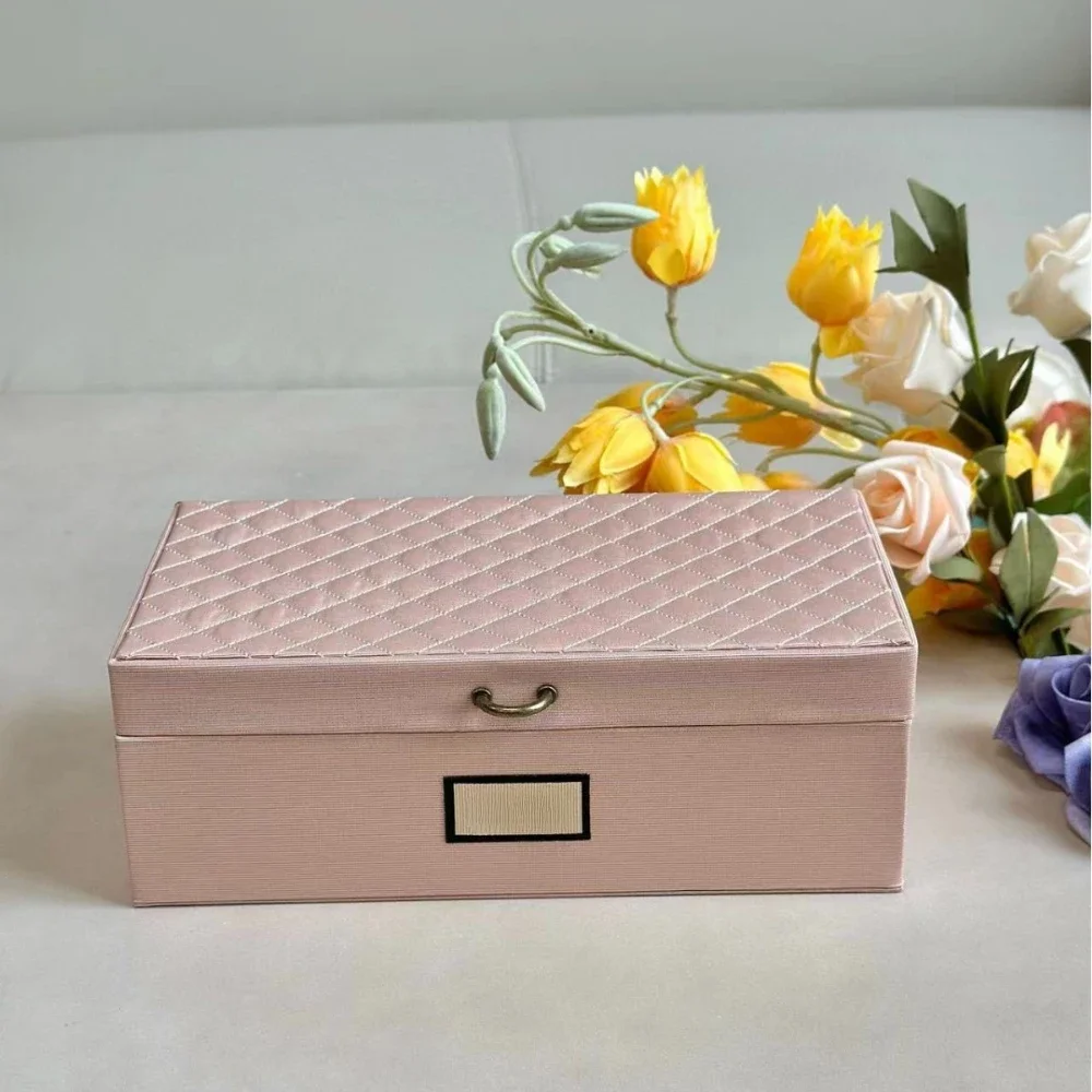 Pink-Floral-Storage-Box-Household-Vintage-Jewelry-and-Cosmetics-Storage ...