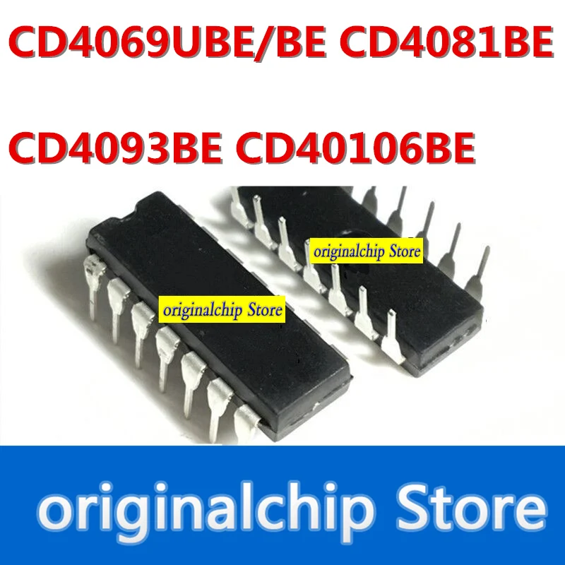 5Pcs New original CD4069UBE 4069BE CD4093BE 4081 40106 in line DIP14 ...