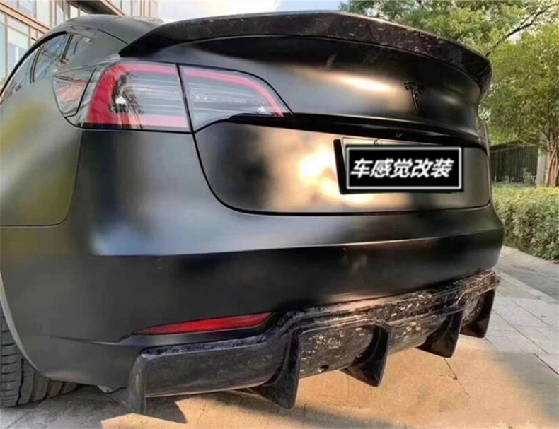 REAL FORGE Fibra di carbonio per Tesla Model 3 2019 2020 2021 2022 2023 ...