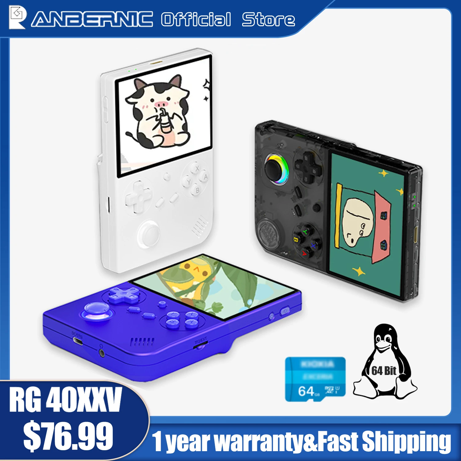 ANBERNIC-RG-40XXV-64-Bit-Linux-4-0-IPS-640-480-Screen-Portable-Game ...