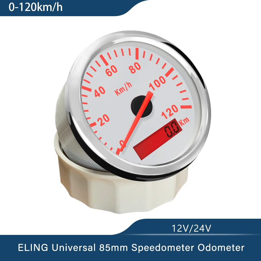 Universal-Pulse-Signal-85mm-Speedometer-Odometer-Speedometer-0-120km-h ...