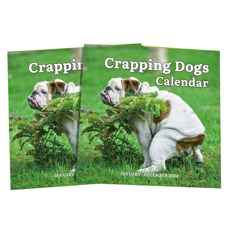 2024-Wall-Calendar-12-Monthly-Pooping-Dogs-Calendar-Funny-Dog-Calendar ...