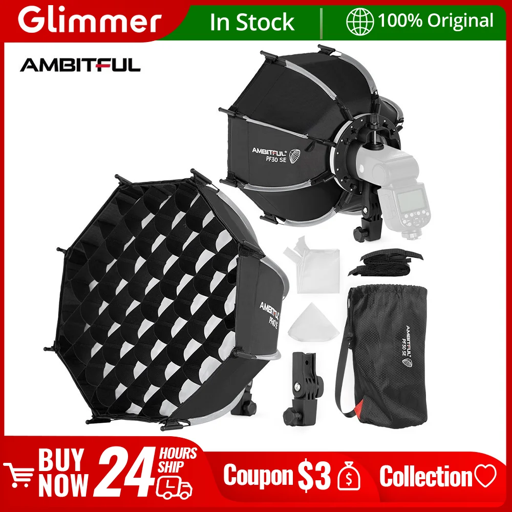 C-mera-AMBITFUL-Flash-Mini-Softbox-Octagon-port-til-Softbox-guarda ...