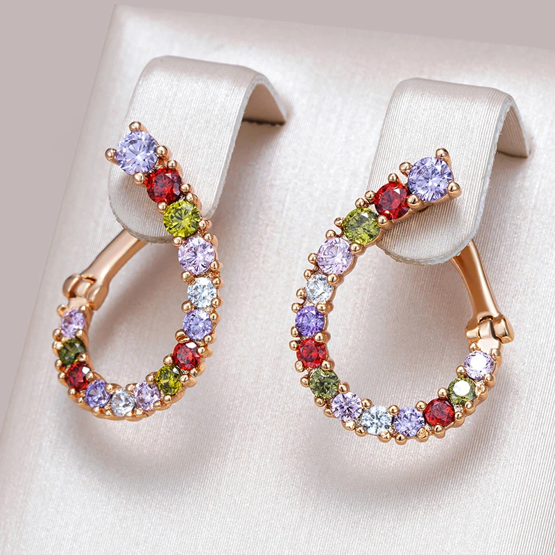 Kinel Unusual Full Colorful Natural Zircon Geometric Curve English
