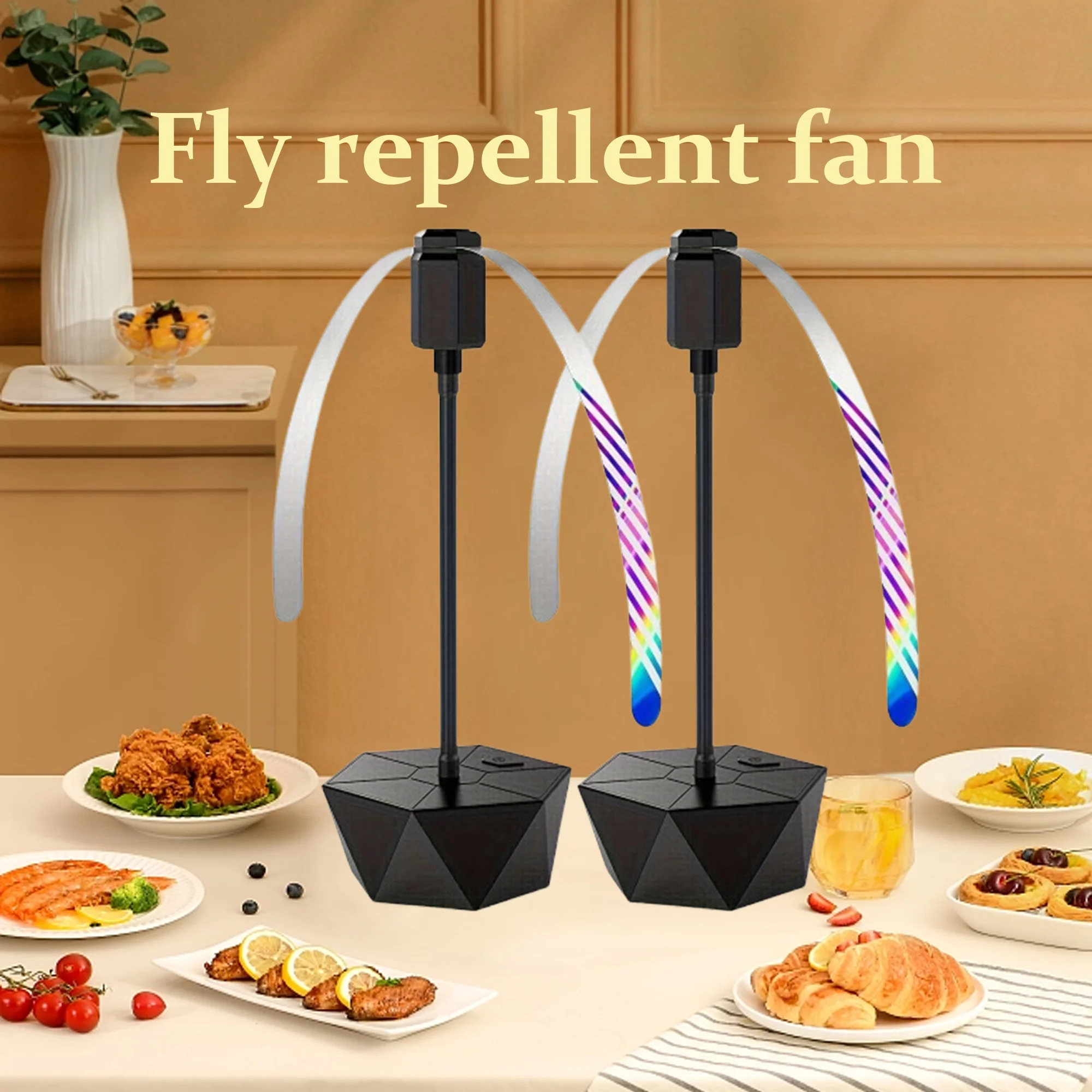 2pcs Fly Fans For Tables Effective Fly Repellent Fan Keeps Flies Away ...
