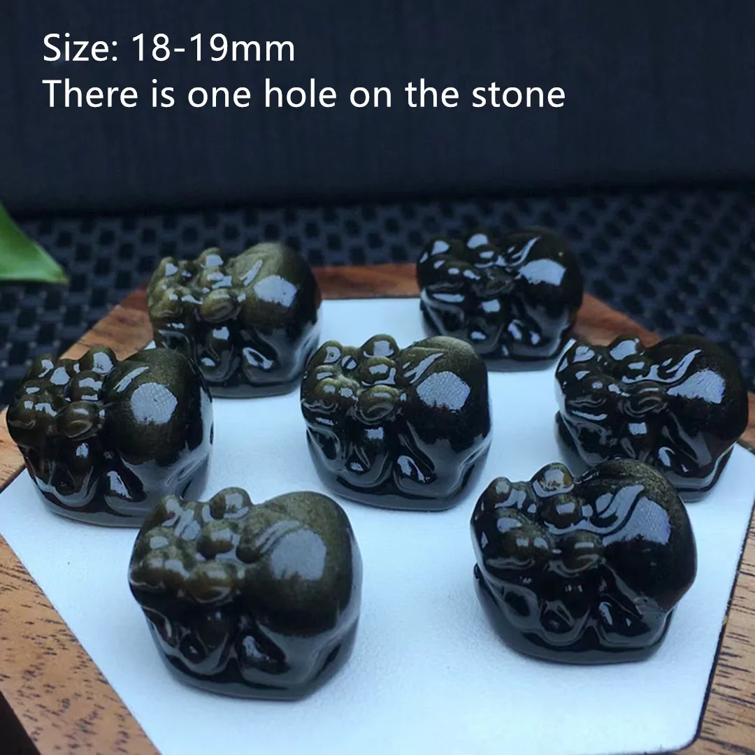 Fengbaowu-Natural-Stone-Gold-Silver-Obsidian-Pixiu-Mythical-Wild-Pixiu ...