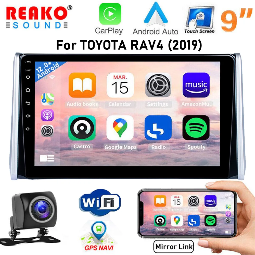 REAKOSOUND-Car-Radio-For-Toyota-RAV4-XA50-2018-2020-GPS-Navigation ...