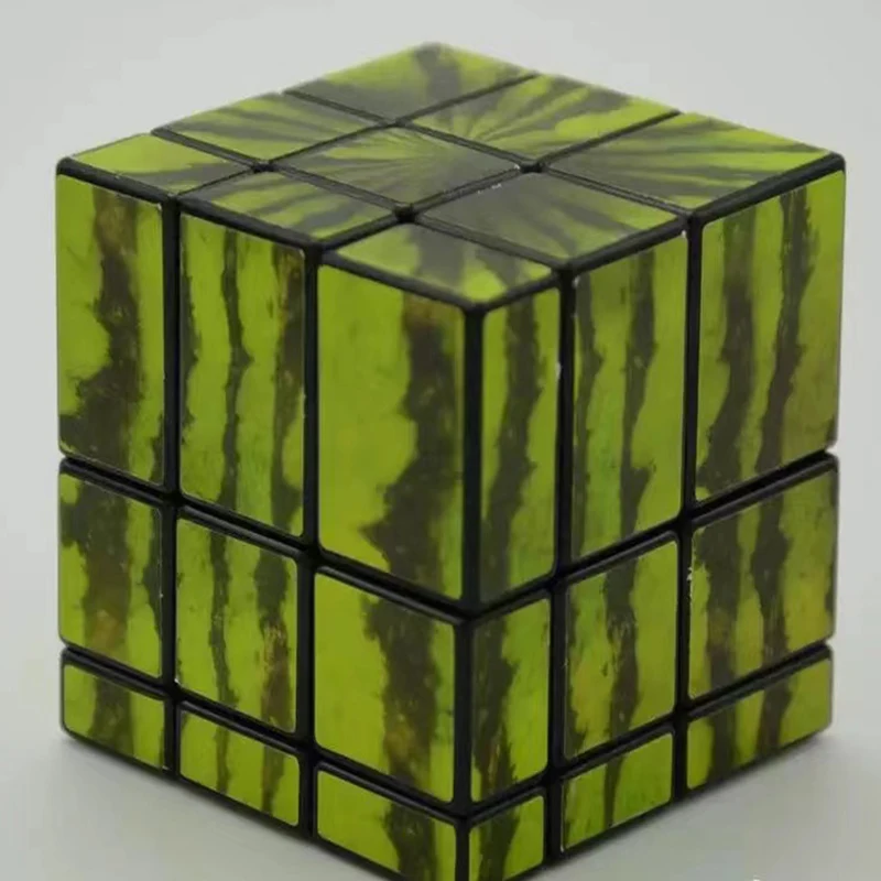 Cubo mágico con forma de melón de agua, Cubo de velocidad profesional ...