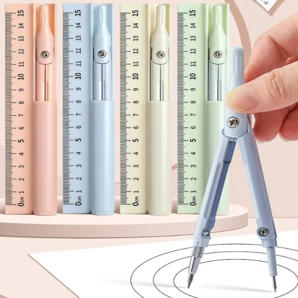Adjustable-Pencil-Compass-Ruler-Professinal-Metal-3-in-1-Compasses ...