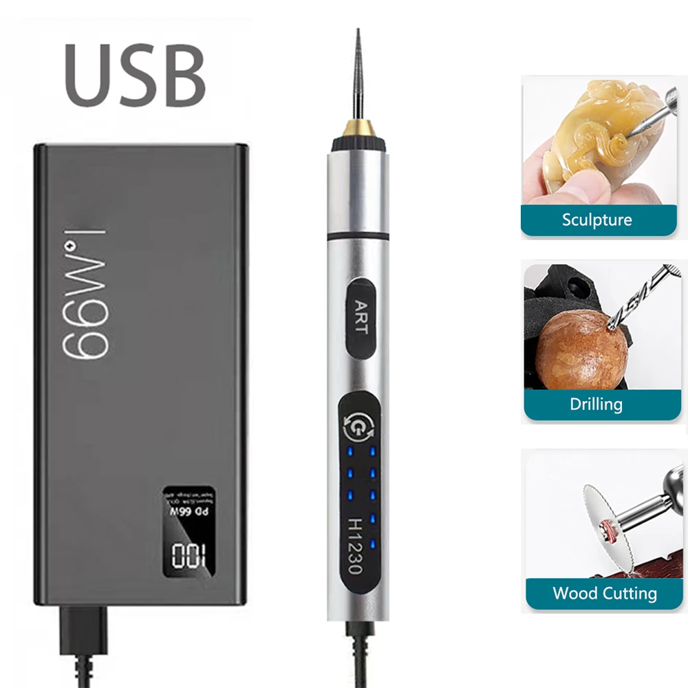 Electric Mini Grinder Engraving Pen Graveerpen Wireless Grinder with ...