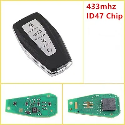 Original Car Keyless Smart Remote Key 433Mhz 4A/ID47 Chip for Geely ...