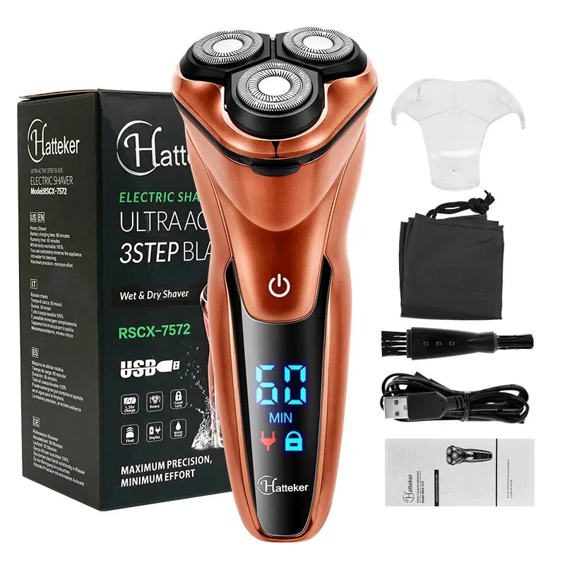 Powerful-Cordless-LCD-Electric-Shaver-3D-Floating-Wet-Dry-Beard ...