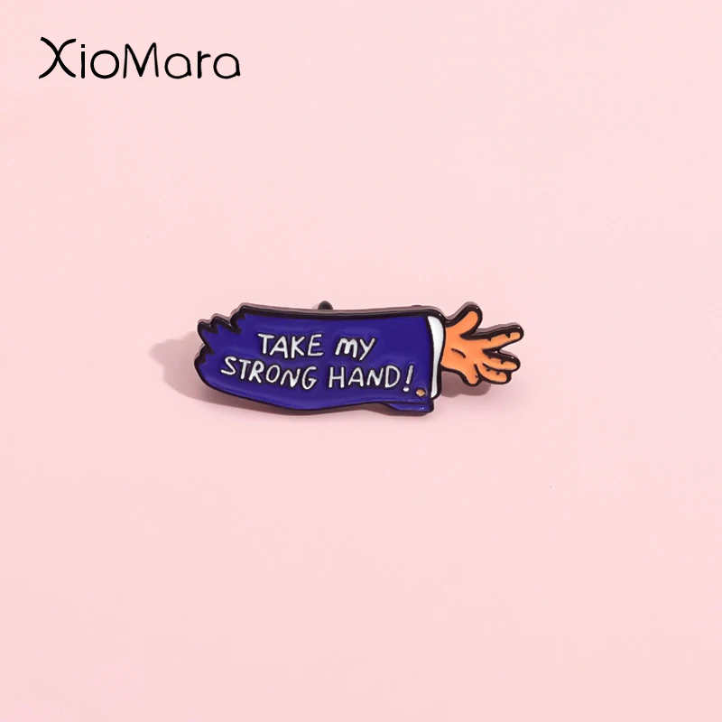 Take-My-Strong-Hand-Enamel-Pin-Custom-Horror-Movie-Dialogue-Enamel-Pins ...