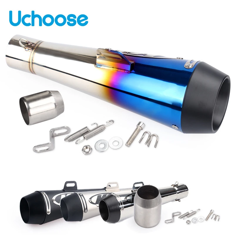 Universal Modified Motorcycle Scooter Exhaust Pipe Motocross Dirt Bike ...