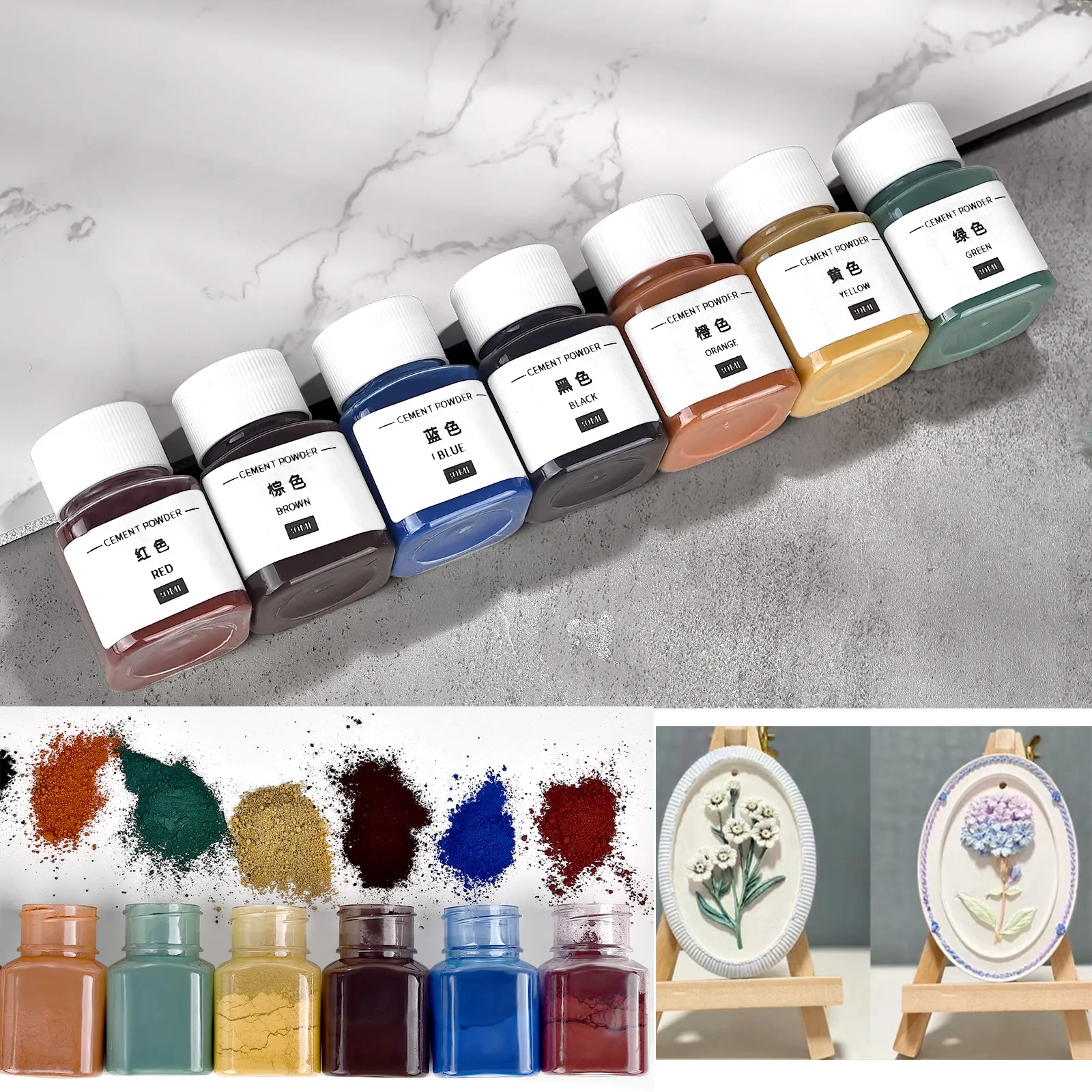 30ml-Gypsum-Cement-Coloring-Planter-Pigment-Gypsum-Powder-Color ...