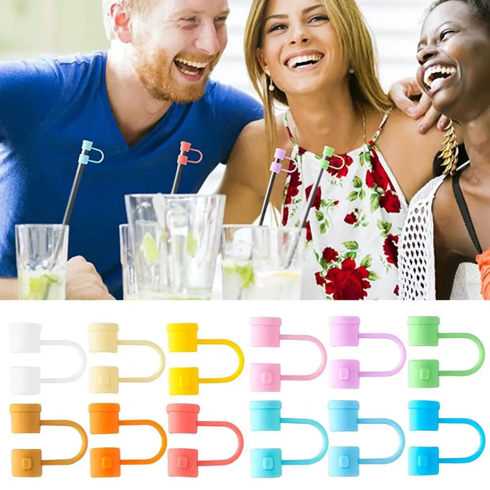 24PCS Colorful Silicone Straw Dust Stopper Reusable Silicone Stopper ...
