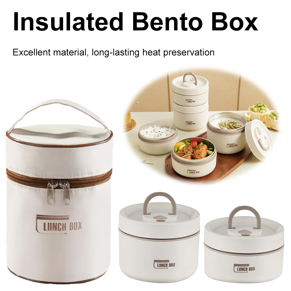 2Pcs-Stainless-Steel-Insulated-Lunch-Box-Leakproof-Food-Storage-Box ...