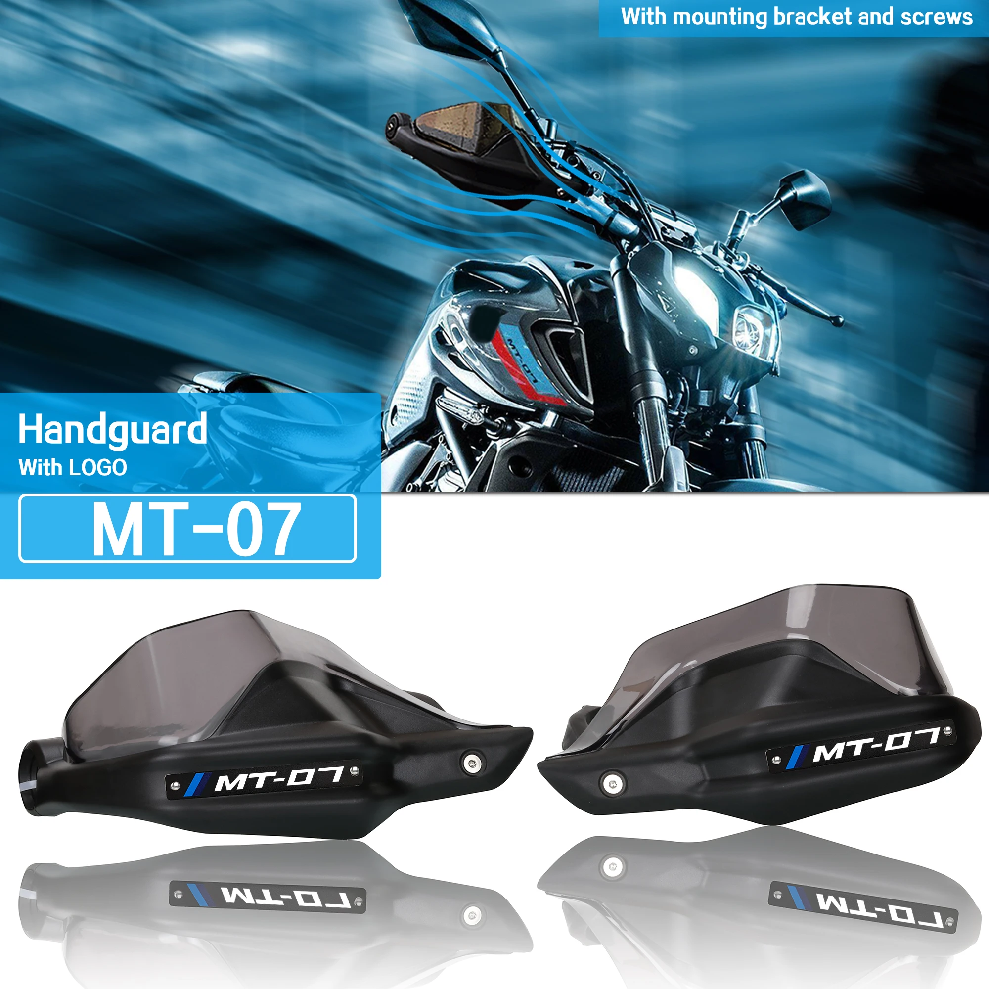 Motorcycle-MT07-Accessories-Hand-Guard-Wind-Deflector-Handle-Lever ...