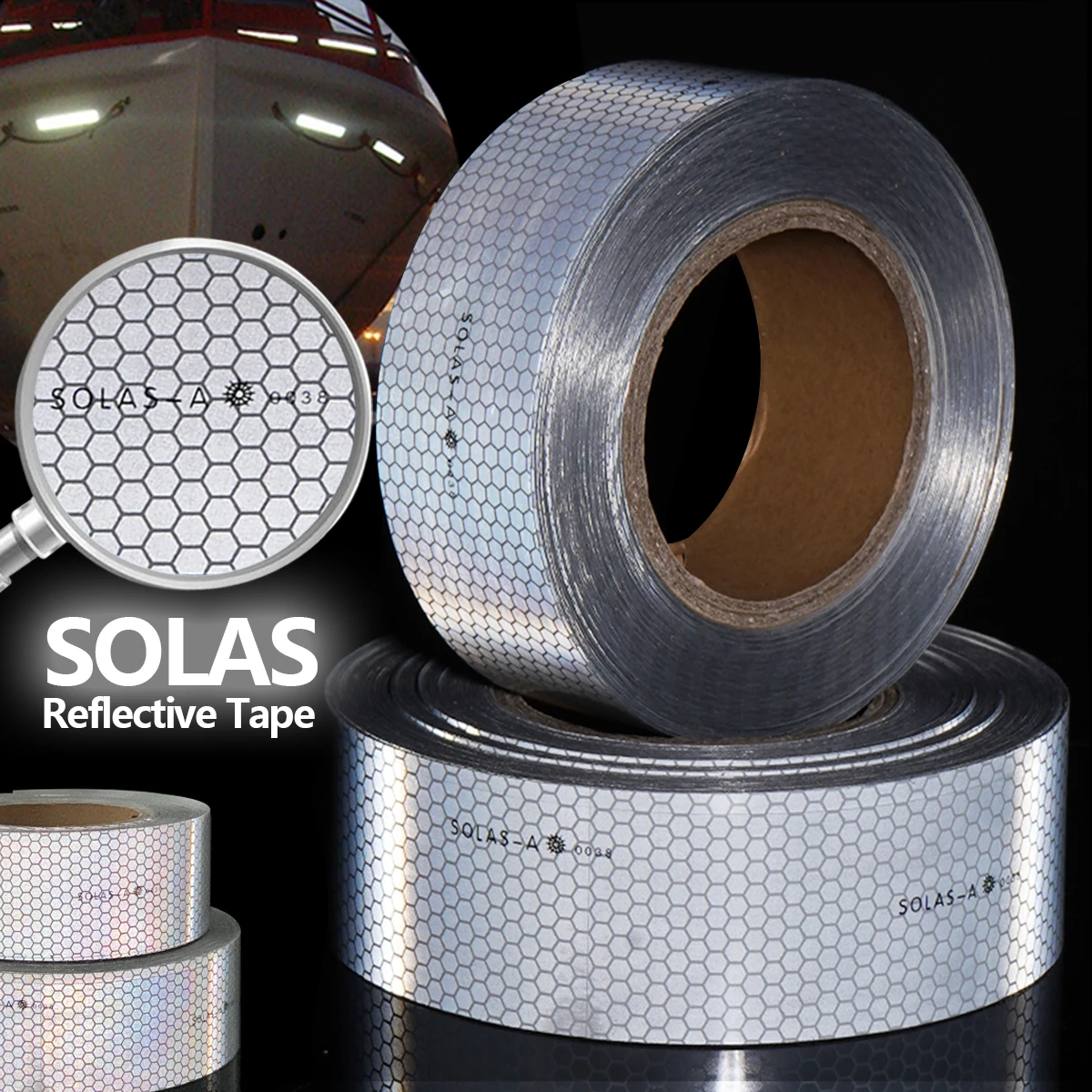 Maritime film SOLAS grade reflective tape for ships, eye-catching ...