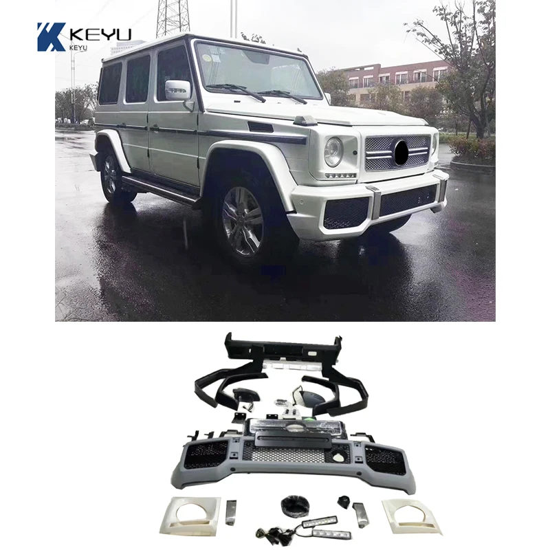 2009 2022 메르세데스 벤츠 G 클래스 W463 g55 g350 G500 업그레이드 g63 AMG 대형 서라운드 전면 및 후면 범퍼| | - AliExpress