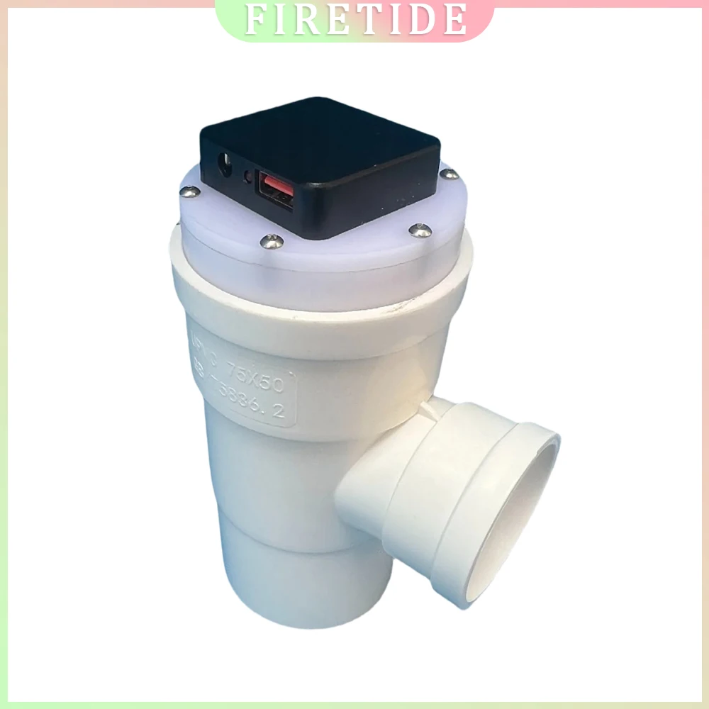 50W Pipe-Type Spiral Hydroelectric Generator Low-Speed USB Charging ...