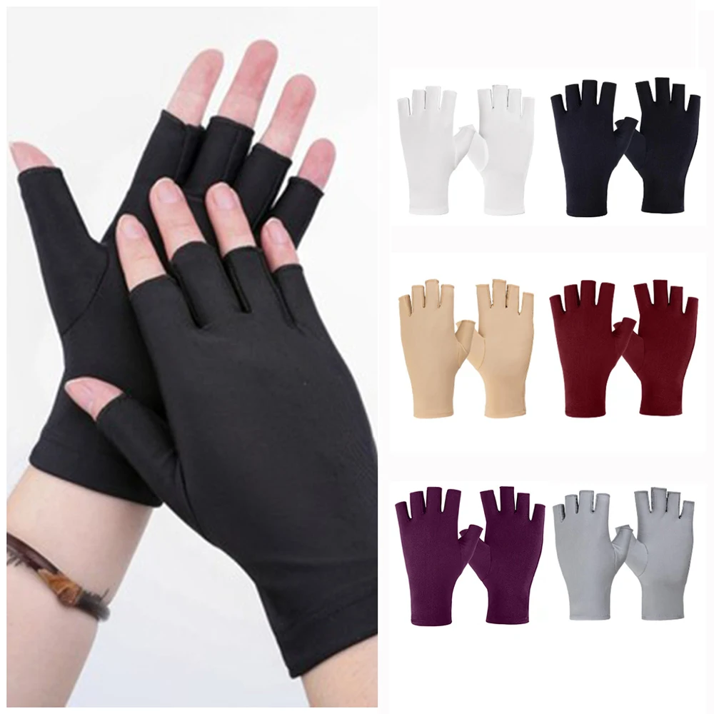 Half-Fingers-Gloves-Summer-Breathable-Thin-Semi-Finger-Driving-Glove ...