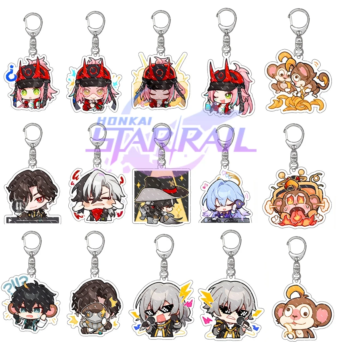New-Honkai-Star-Rail-Rappa-Reca-Boothill-Keychain-Game-Cute-Cartoon ...