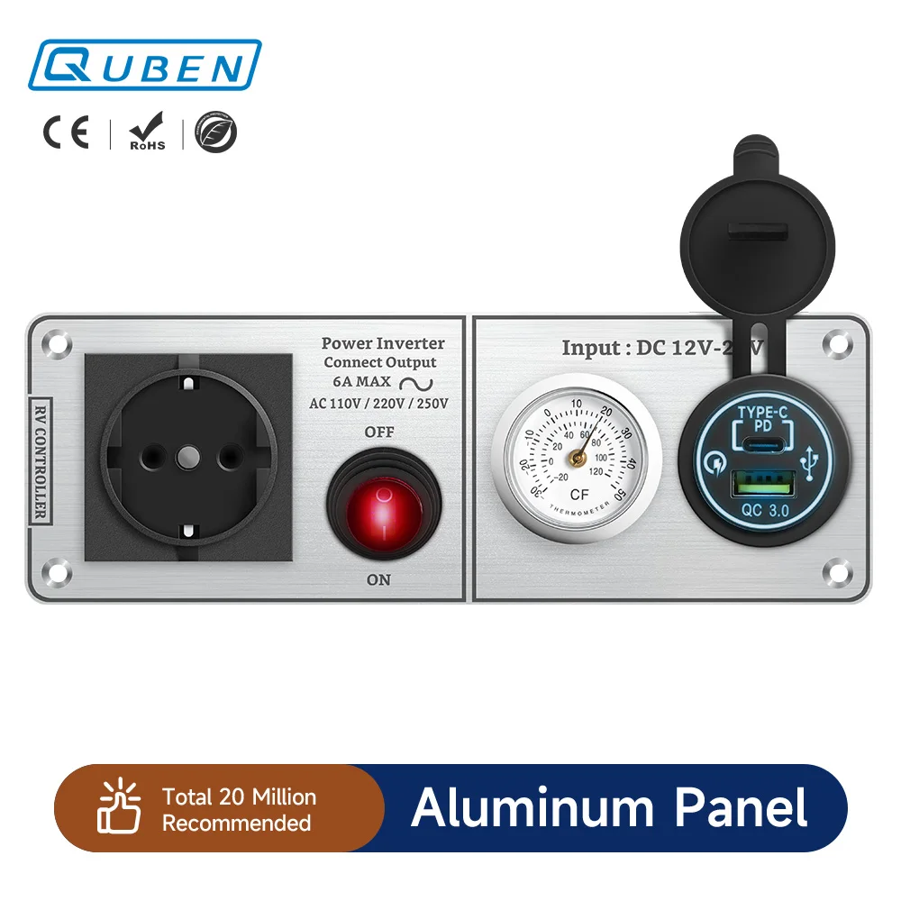 Interruptor-de-alimentaci-n-de-Panel-de-aluminio-multifunci-n-CA-de ...