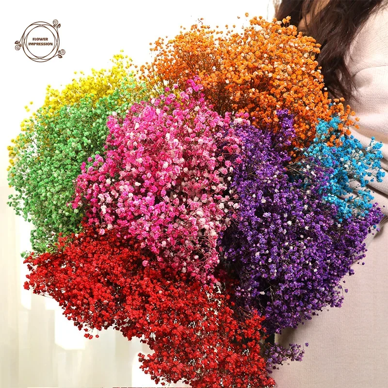 Dried-Flower-Baby-Breath-Bouquet-Home-Wedding-Decor-Artificial-Plant ...