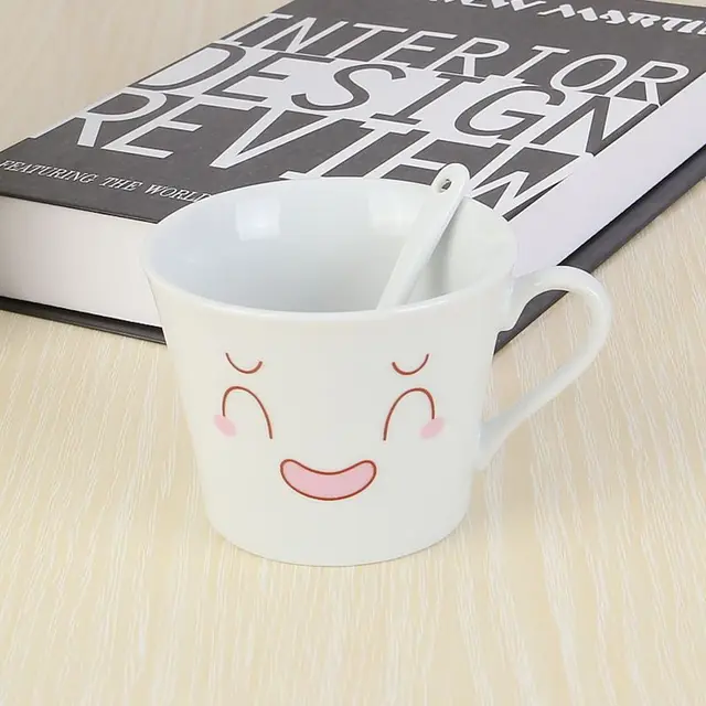 Friends Coffee Mugs Ceramic Cup Mugs Smiling Expression Face Cartoon ...