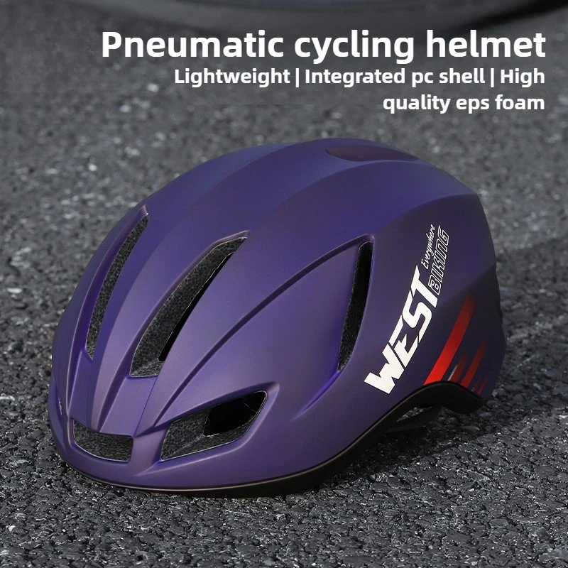 Bicycle pneumatic helmet integrated leisure commuter mountain road ...