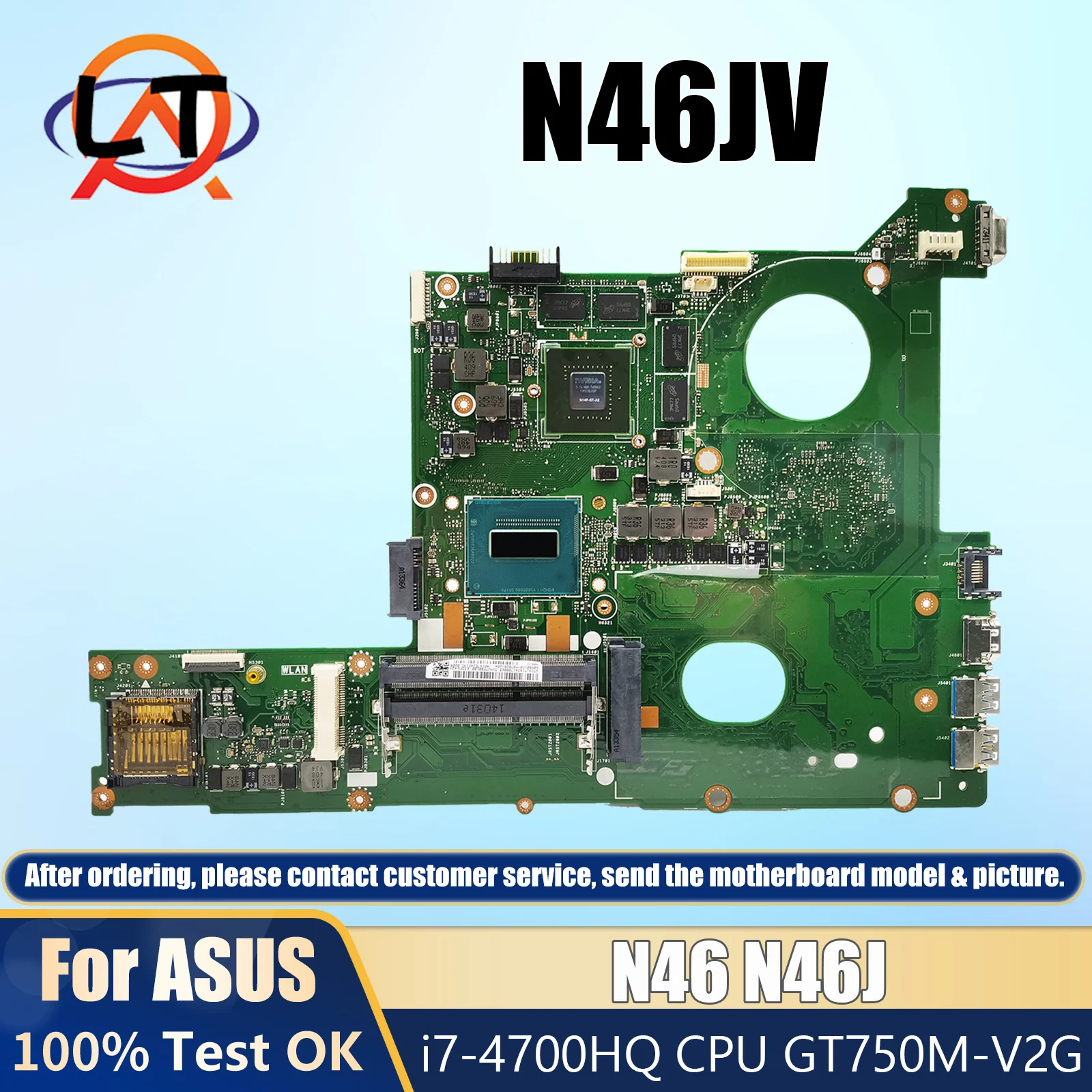Placa-base-para-port-til-N46JV-compatible-con-ASUS-N46-N46J-placa-base ...
