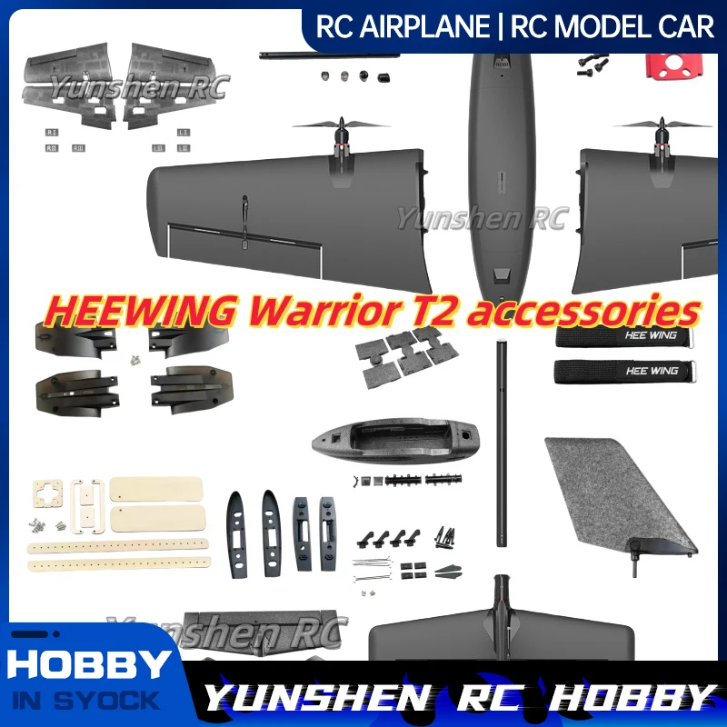 Heewing Warrior T2 Accessories Full Set Of Foam Parts Fuselage Main ...