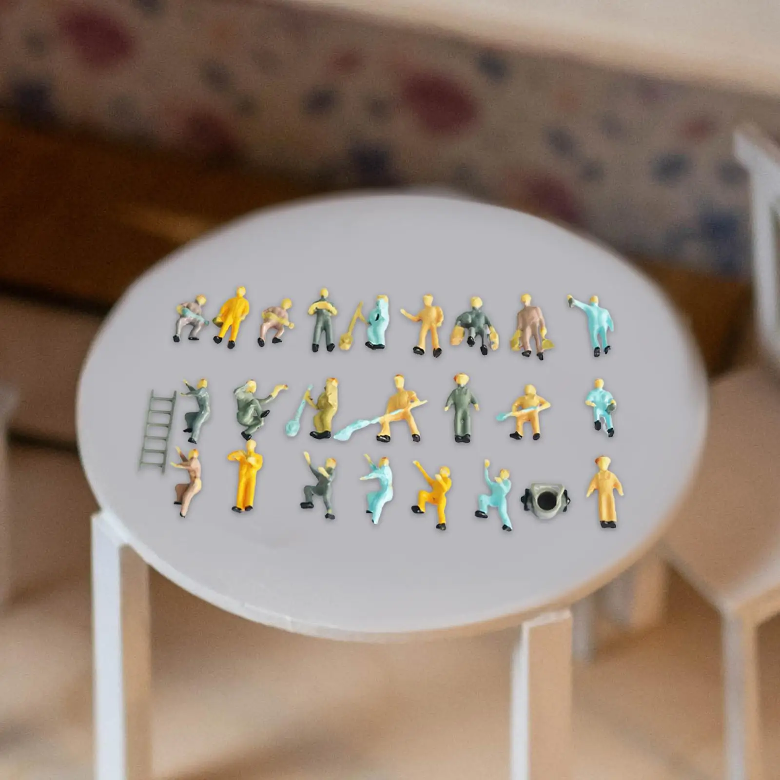 25x-1-87-Miniature-Model-Railroad-Worker-Figures-Building-Desktop ...