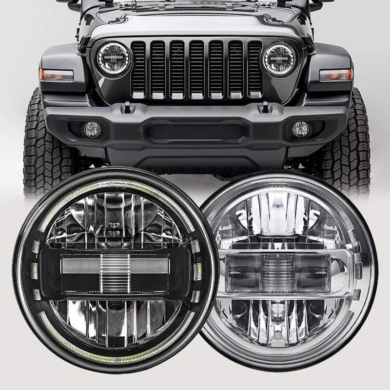 Conjunto-de-Faros-LED-de-7-pulgadas-para-Jeep-Wrangler-JK-todoterreno ...